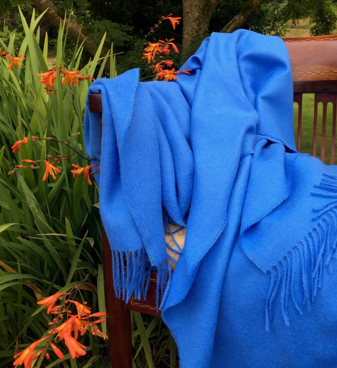 Ketzal Blanket - Cobalt Blue – Mrs Tea's on the Ashford Estate