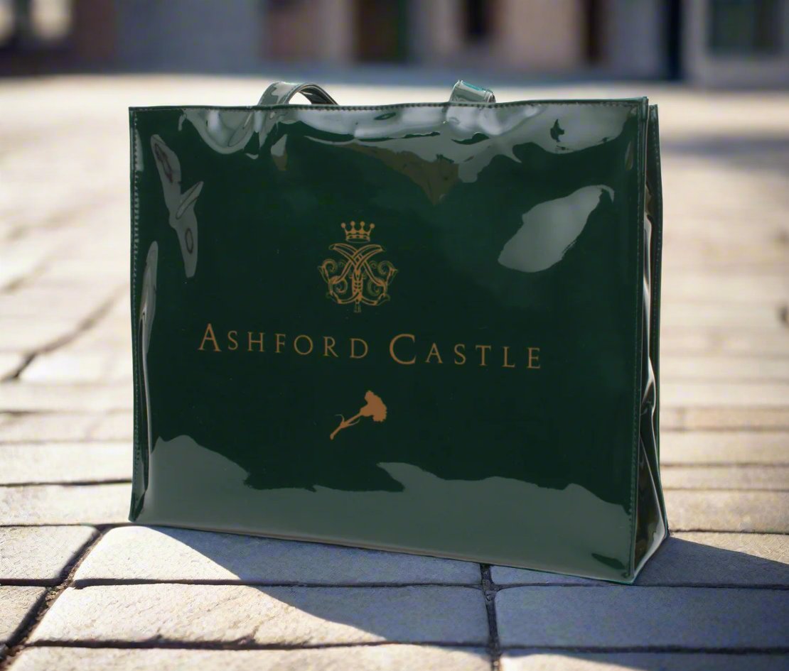 Ashford Castle Green - Shoulder Vinyl Bag – Mrs Tea's Boutique and Bakery