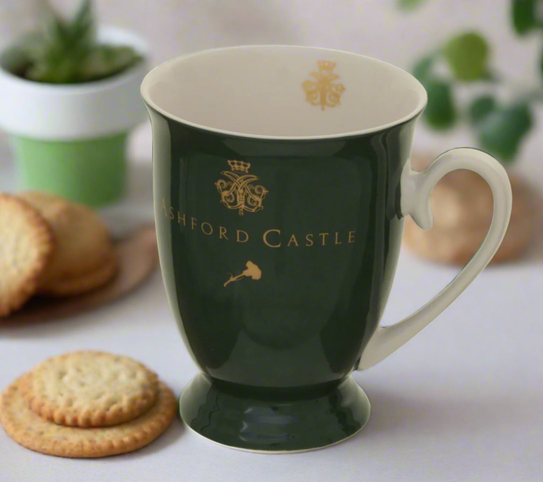 Ashford Castle Green - Footed Mug – Mrs Tea's on the Ashford Estate